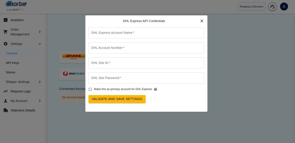 How to Obtain Your DHL Express Account Credentials | ReachShip
